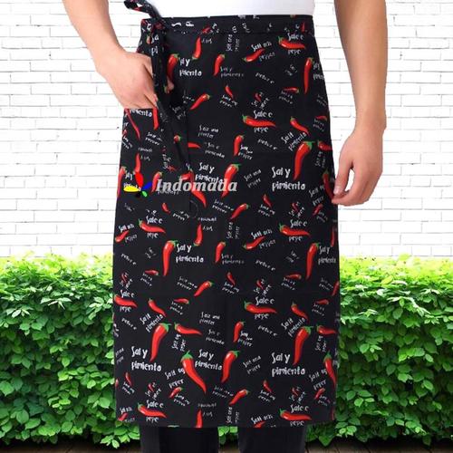 Jual Indomada 1 Celemek Apron Setengah Badan Panjang Pinggang Chef Koki ...