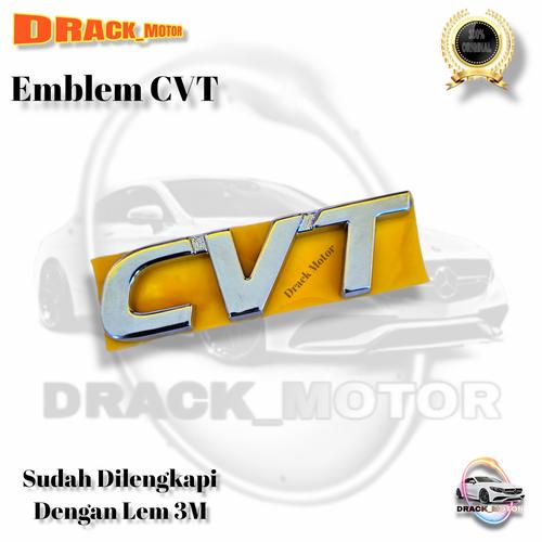 Jual Emblem Tulisan CVT Chrome Original / Logo Emblem Tulisan CVT ...