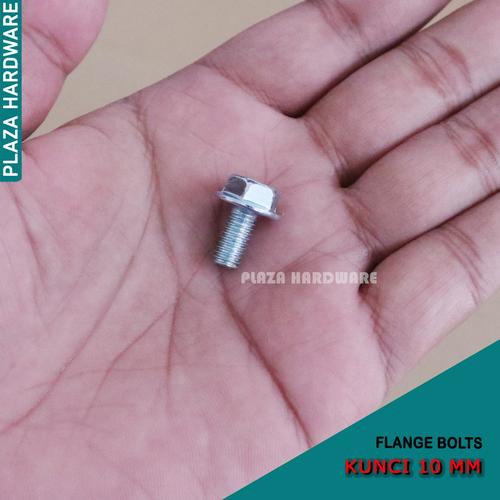Jual Baut Topi M6 Kunci 10 mm Galvanis Flange Bolt - Kab. Bogor - Plaza ...