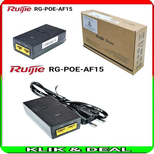 Jual ruijie RG POE af15 1port poe power adapter 1000base-T 52V 15.6W ...