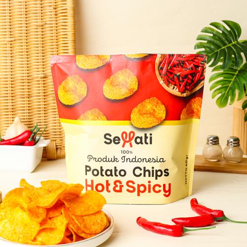 Jual Keripik Kentang Potato Chips Hot And Spicy Sehati Snacks - Kota Bekasi - Sehati Snacks ...