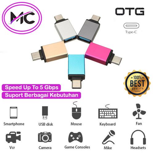 Jual OTG Type C Non Kabel Full Besi USB On The Go Tipe C Universal ...