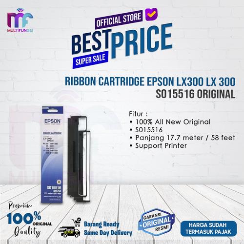 Jual Ribbon Cartridge Epson LX300 LX 300 S015516 Original - Jakarta ...