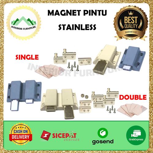 Jual Magnet Pintu Kaca Double & Singel / Engsel Jepit Kaca Double ...