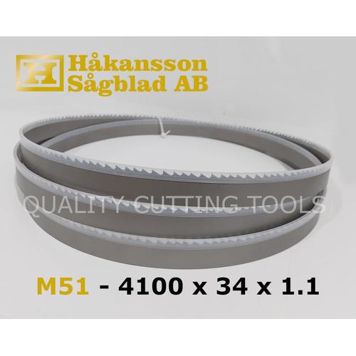 Jual HAKANSSON Metal Bandsaw Blade M51 / Mata Gergaji Besi 4100 x 34 x ...