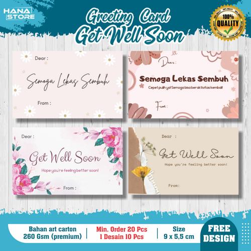 Jual Greeting Card Get Well Soon - Greeting Card Semoga Lekas Sembuh - GWS-09 - Kota Surabaya ...