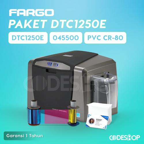 Jual Paket Printer Kartu FARGO ID Card DTC-1250e + Ribbon Warna 045500 ...