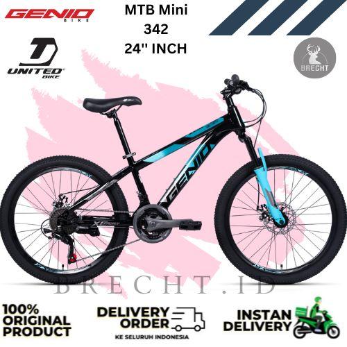 Jual Sepeda Gunung MTB GENIO United M 342 24 Inch by United - Black ...