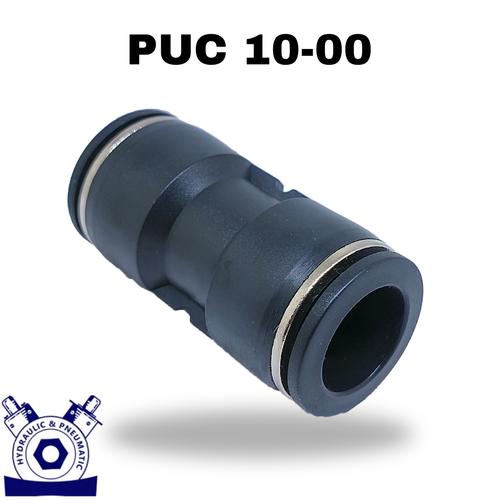 Jual PUC-10 Fitting Pneumatic Lurus Sambungan Selang 10mm Nepel BLACK ...