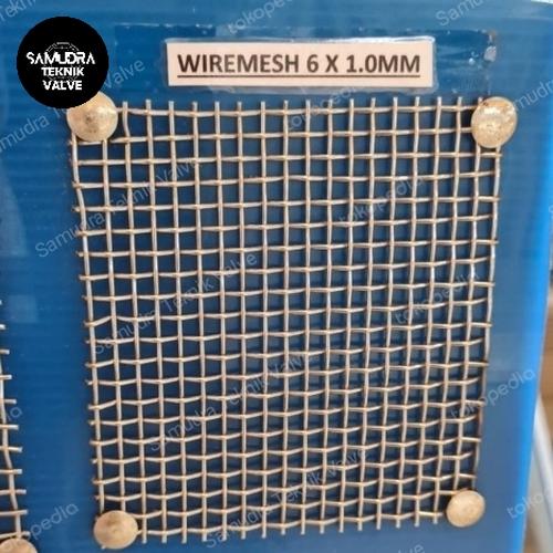 Jual kawat mesh wiremesh 6mm x 1,0mm x 1 meter stainless SS304 lurus ...