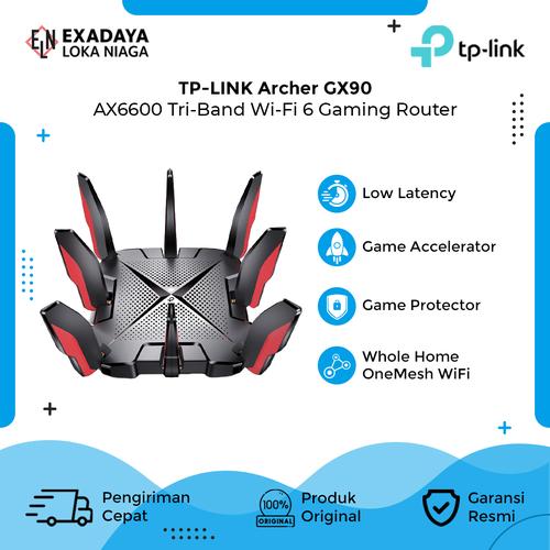 Jual TP-Link Archer GX90 AX6600 Tri-Band WiFi 6 Wireless Gaming Router ...