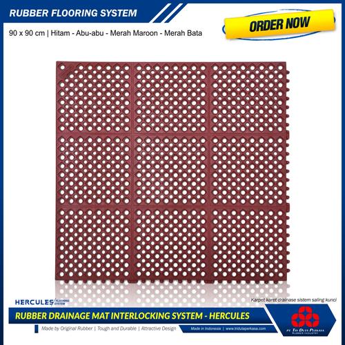 Jual Rubber Drainage Mat / Karpet Karet Drainase 90X90"Hercules ...