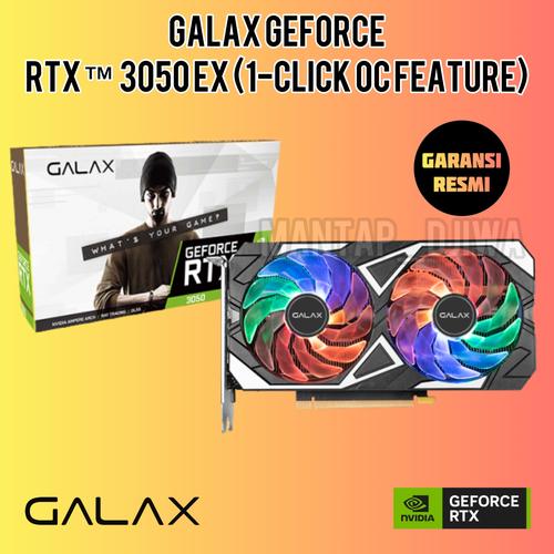 Jual Galax Nvidia GeForce RTX 3050 / RTX3050 EX 1-Click OC 8GB GDDR6 ...