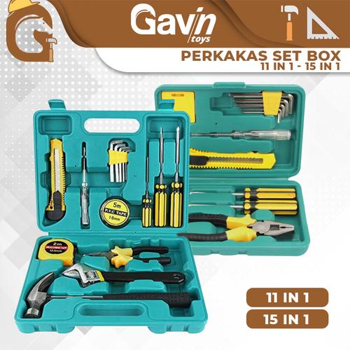 Jual Perkakas Set Tool Kit Set Box Alat Tukang Servis Maintenance 15 in ...