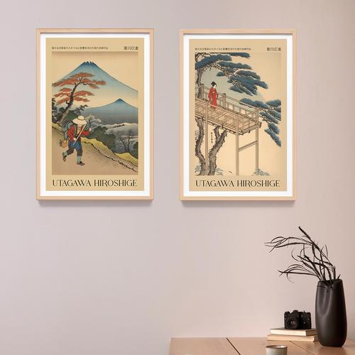 Jual Lukisan Print Design Woodcut Jepang Utagawa Hiroshige Wall Decor ...