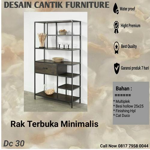 Jual DESAIN CANTIK FURNITURE/Rak Terbuka Kombinasi/Rak Terbuka Modern ...