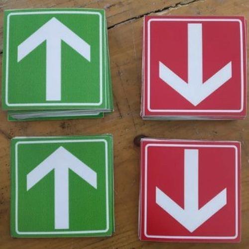 Jual sticker tanda panah merah&hijau ukuran 10cm x 10cm - Jakarta Barat ...