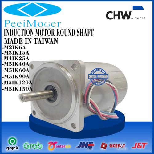 Jual PEEIMOGER MOTOR ROUND SHAFT M5IK90A-CF 90WATT 4POLE 1PHASE 220V ...