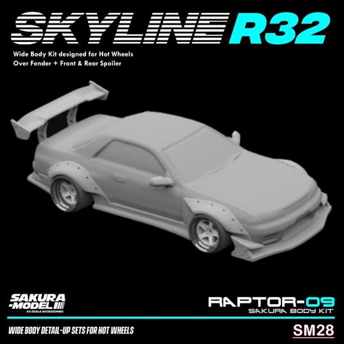Jual Body Kit for Skyline R32 WIDE BODY SM28 Diecast 1/64 FREE BONUS ...