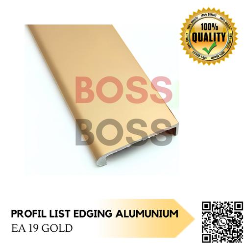 Jual PROFIL LIST EDGING EA 19 GOLD ALUMUNIUM EDGING FRAME 3 METER ...
