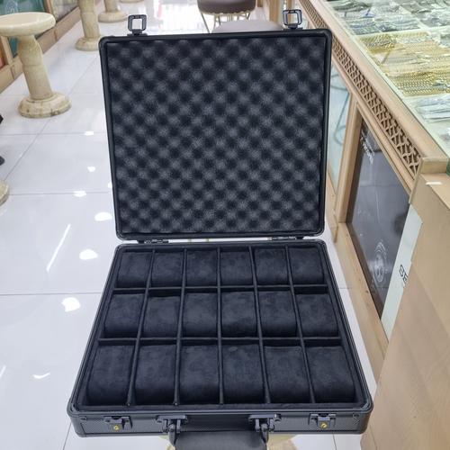 Jual Koper Jam Eksklusif Bahan Aluminium Black isi 18pcs - Jakarta ...