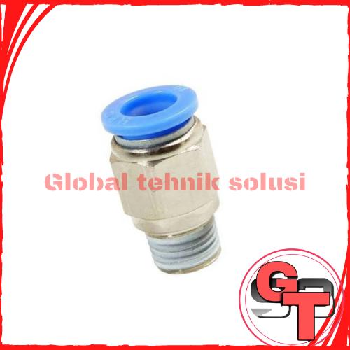 Jual Fitting pneumatic 8mm drat 1/8" inch - Kota Tangerang - Global ...