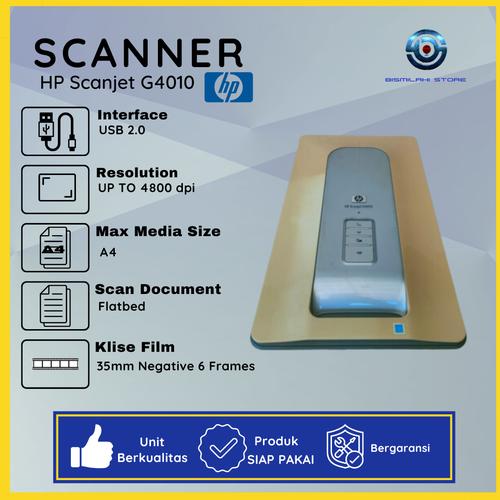 Jual Scanner Hp Scanjet G4010 Bisa Scan Klise Negative Langsung JPEG ...