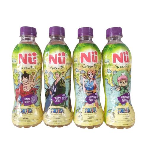 Jual Paket 4 Karakter Nu Green Tea X One Piece Gummy Berry 330ml ...