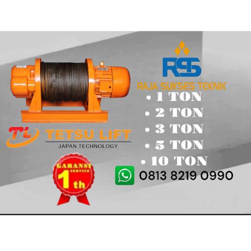 Jual ELECTRIC WINCH 2 TON 100 MTR TETSU LIFT JPN TECHNOLOGY 380V ...