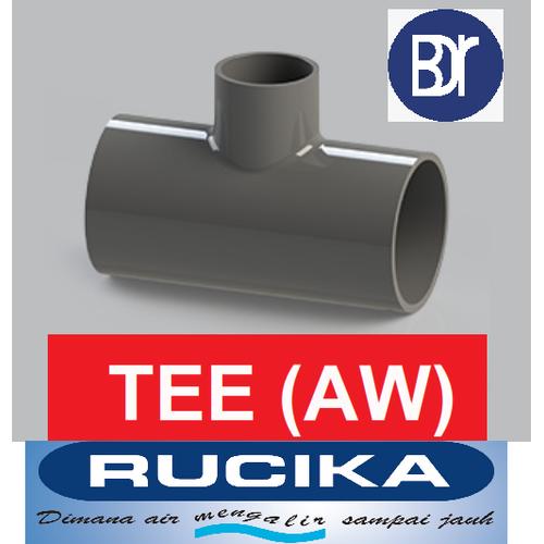 Jual Tee AW Inch Tee AW Fitting Pipa Rucika Varian Ukuran 1/2" - 11/2 ...