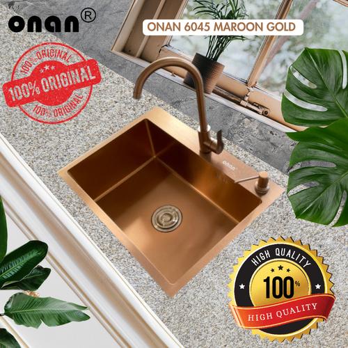 Jual Kitchen Sink ONAN 6045 Bak Cuci Piring Stainless Steel - GOLD ...