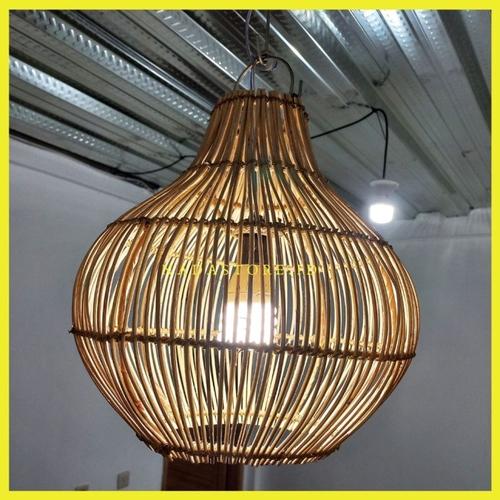 Promo Kap Lampu Gantung Anyaman Rotan Premium/Lamp Cap Cover Rattan ...