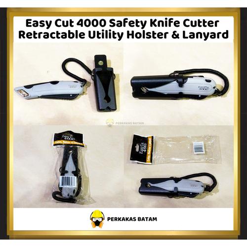 Jual Easy Cut 4000 Safety Knife Cutter Retractable Utility Holster ...