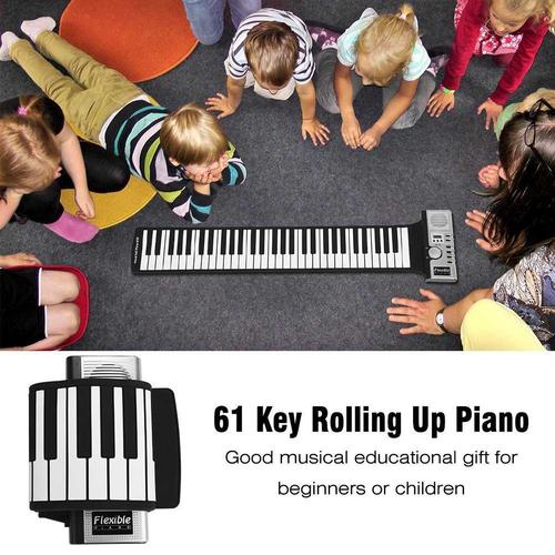Jual Digital Piano Electric Roll Keyboard 61 Keys Piano Keyboard ...