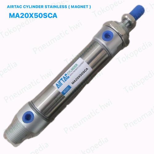 Jual Mini Cylinder pneumatic magnet MA20X50SCA Airtac MA 20X50 ...