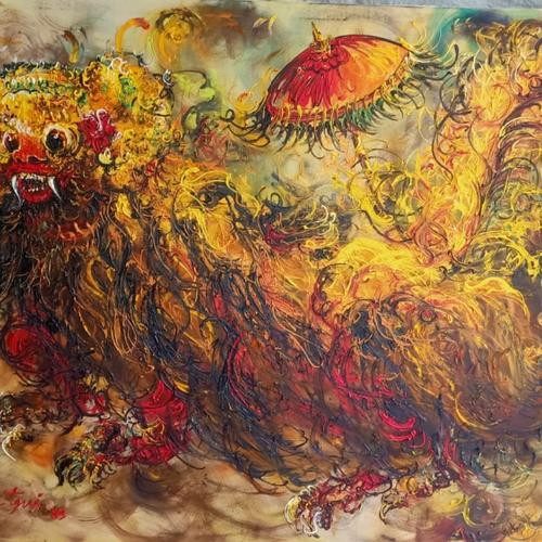 Jual Lukisan barong maria tjui 140x100cm - Jakarta Selatan - Khans gallery | Tokopedia