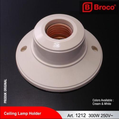 Jual broco fitting lampu plafon bulat e27 - Kota Denpasar - CasElectric ...