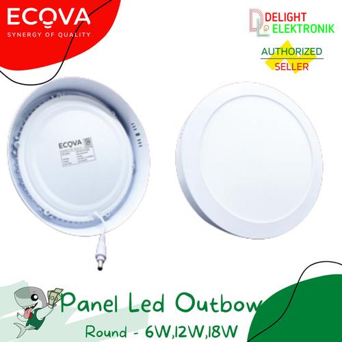 Jual Downlight LED Ecova 6 Watt Bulat Outbow 3000k/4000k/6500k - Kuning ...