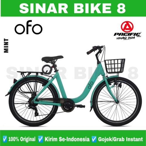 Jual Sepeda Keranjang Dewasa PACIFIC OFO 7 Speed Urban City Bike Garansi - Mint - Kab. Tangerang ...