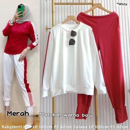 Jual Setelan baju olahraga merah putih set agustusan keren murah sport ...