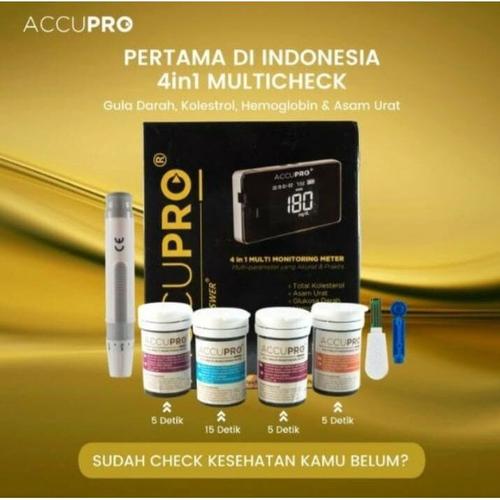 Jual Dijual alat Accupro 4 in 1 / Accu Pro 4in1 /Alat Cek darah 4 ...