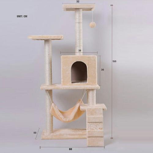 Jual Cat tree condo rumah box kucing type dua lantai alas dan tangga ...