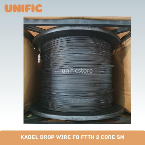 Jual Kabel Drop Wire Optik / DW FO FTTH 2 Core SM / Drop Core ...