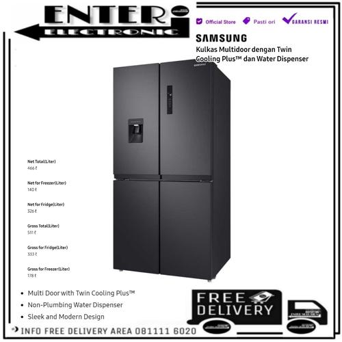 Promo SAMSUNG RF48A4010B4 KULKAS SIDE BY SIDE MULTIDOOR 4 PINTU W ...