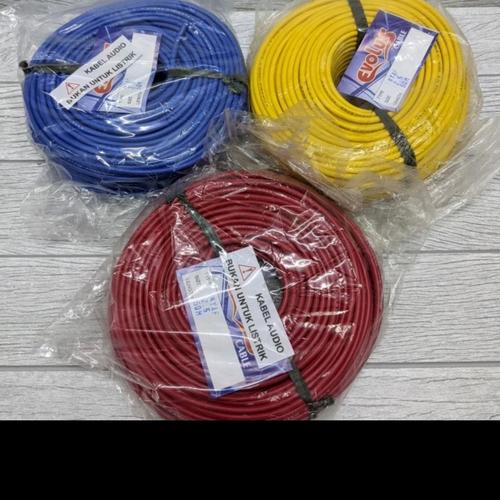 Jual KABEL NYAF 1×1, 5mm TUNGGAL SERABUT 50METER BIRU - Kuning - Kota ...