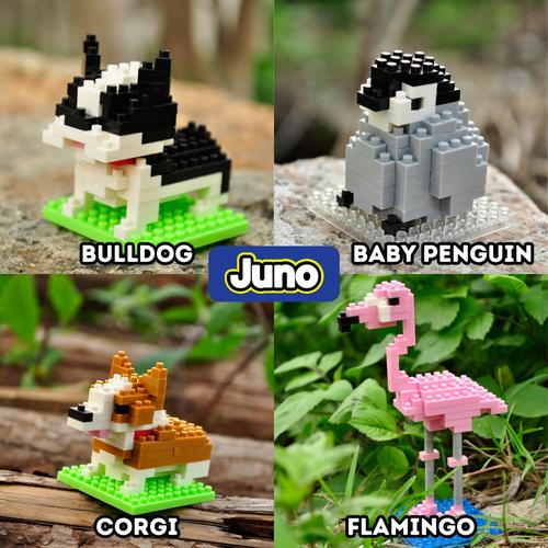 Promo Juno Mainan Balok Binatang - Juno Nano/Micro Blocks Animal Series ...