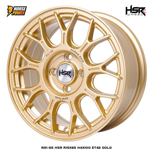 Jual Velg R15 Hsr Rai-s5 - Untuk Mobil 4 Baut Roda - Pcd 4X100 - GOLD ...