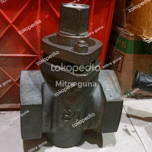 Jual Plug Kran Valve 2way drat DN80 3" (aspal) besi - Jakarta Barat ...