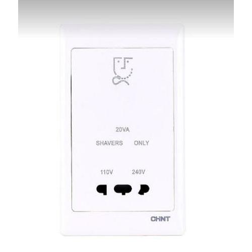 Jual CHINT NEW7 - 300 1 Gang Shaver Socket 110V/240V - White - Jakarta ...