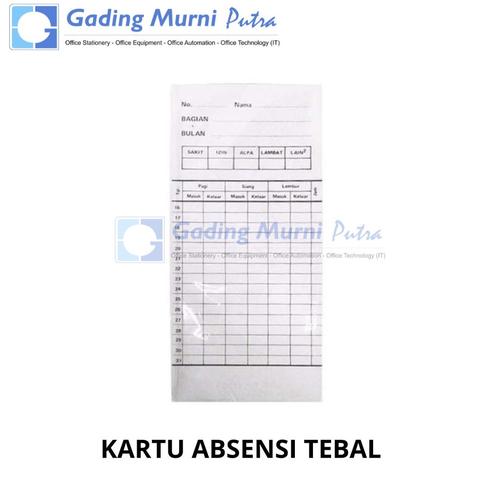 Jual Kartu Absensi Absen Tebal Kartu Absensi Manual - Kota Surabaya ... Jual Kartu Absensi Absen Tebal Kartu Absensi Manual - Kota Surabaya ...